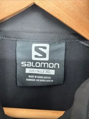 Salomon | Jackets & Coats | Salomon Mens Black Performance Softshell ...
